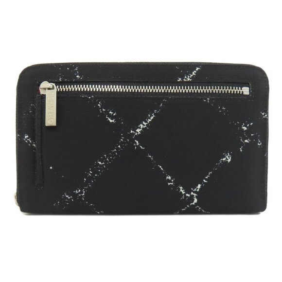 CHANEL | Accessories | Chanel Travel Line Long Wallet Nylon Material ...